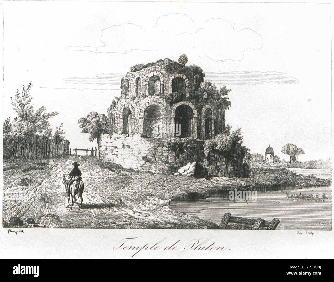 Temple de Pluton, Fleury Stock Photo - Alamy