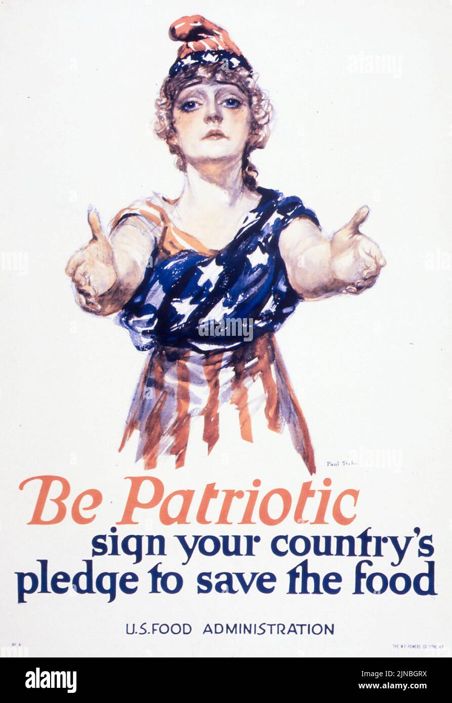 Be Patriotic sign your country’s pledge to save the food (circa 1917 ...