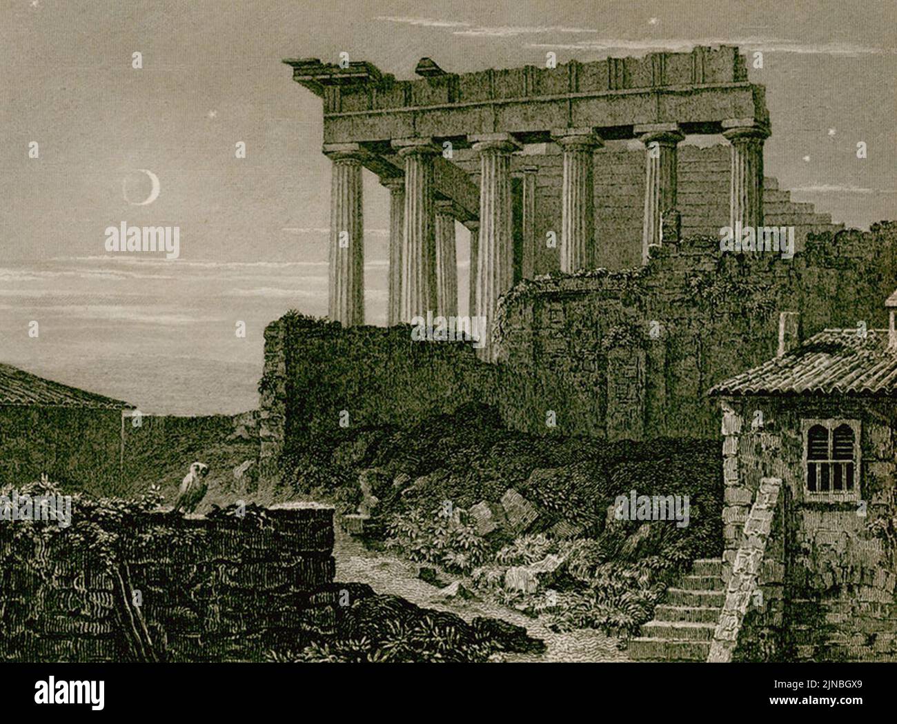 Temple der Minerva, Athen Acropolis Temple de Minerve - Frommel Carl ...