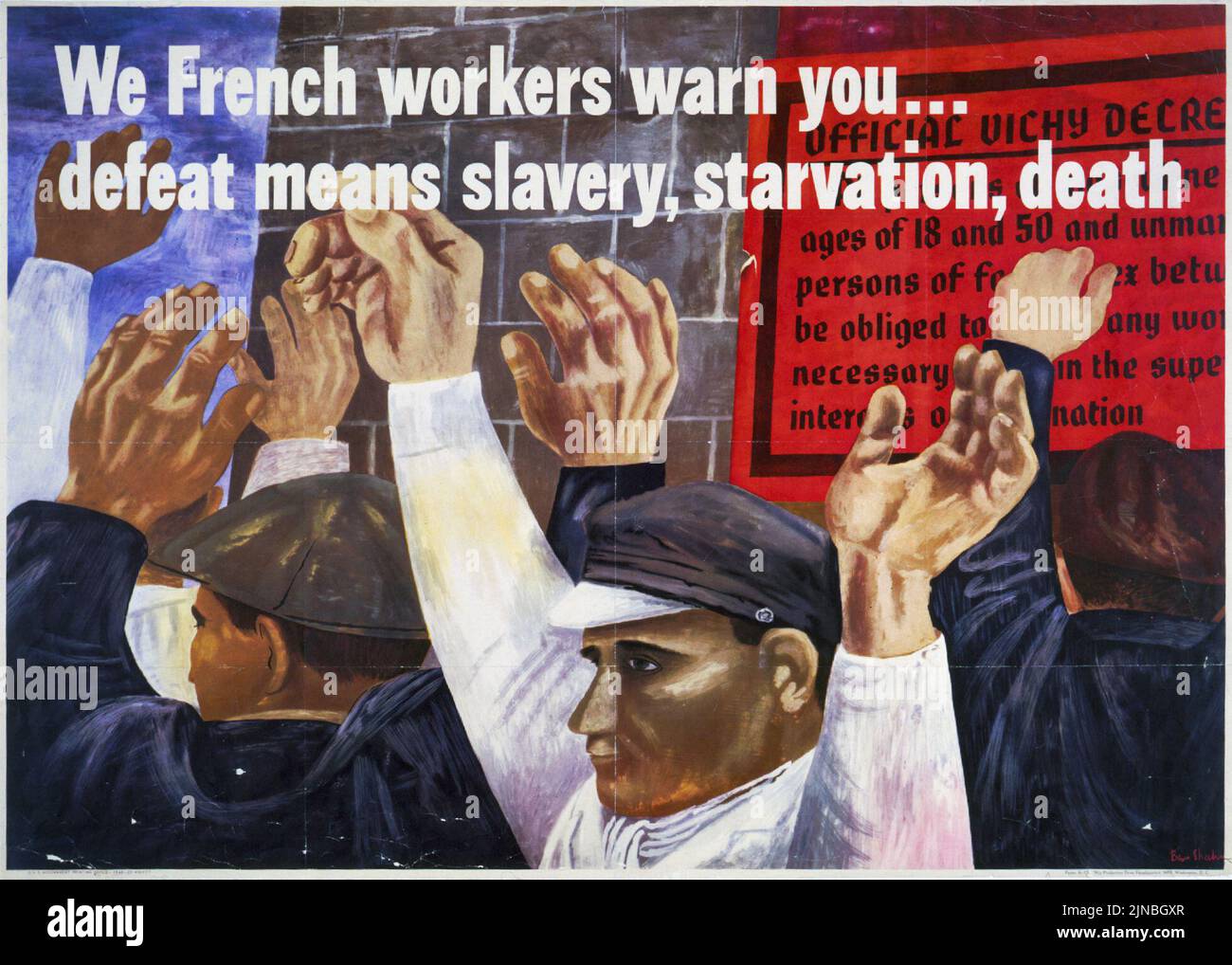Ww2 french propaganda poster hi-res stock photography and images - Alamy