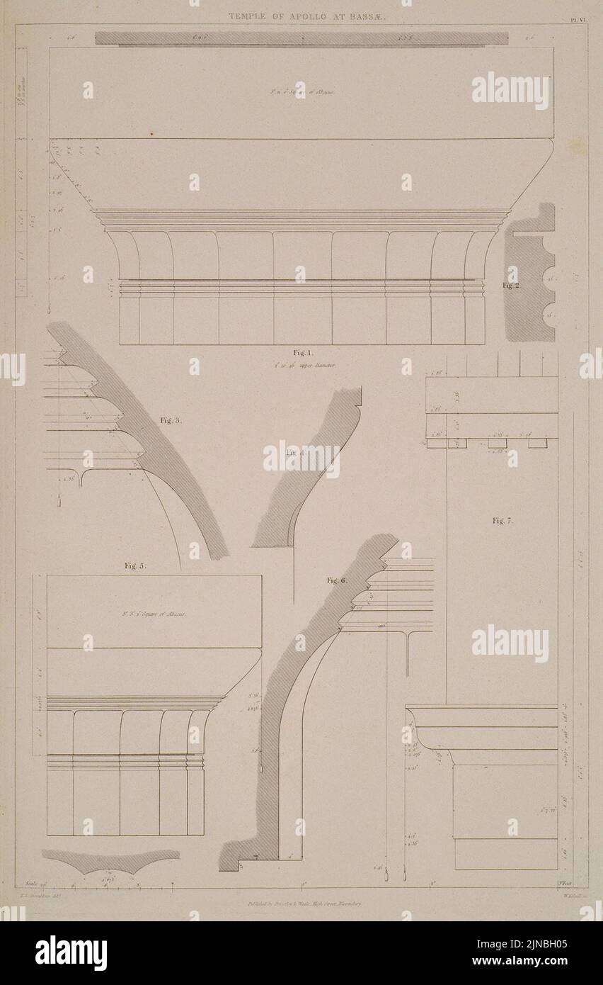 Temple of Apollo at Bassae Details of the Doric capitals Fig 1- Capital ...