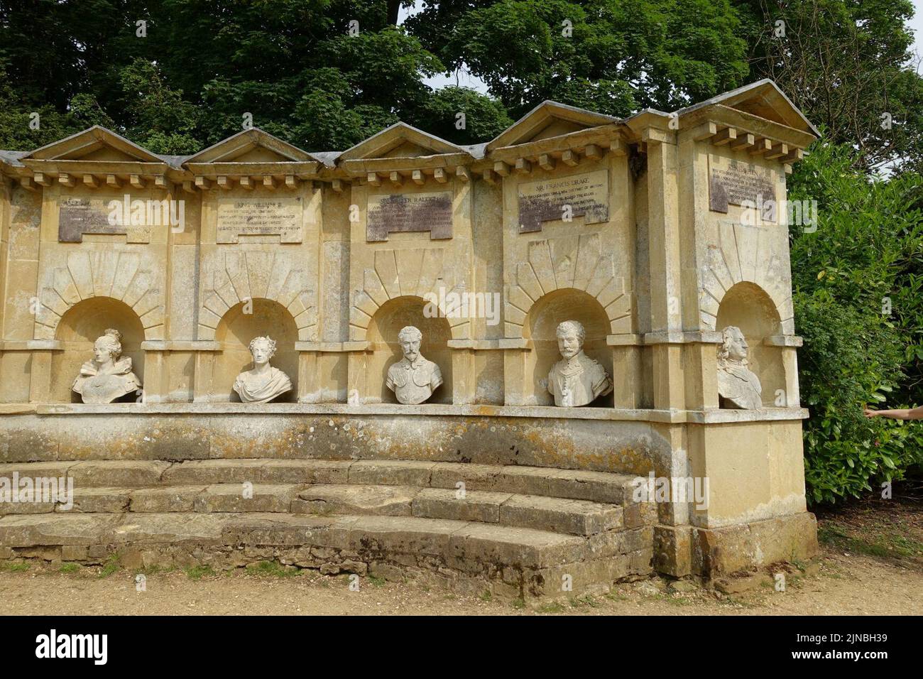 Temple of British Worthies, segment 5 of 5, Stowe - Buckinghamshire ...