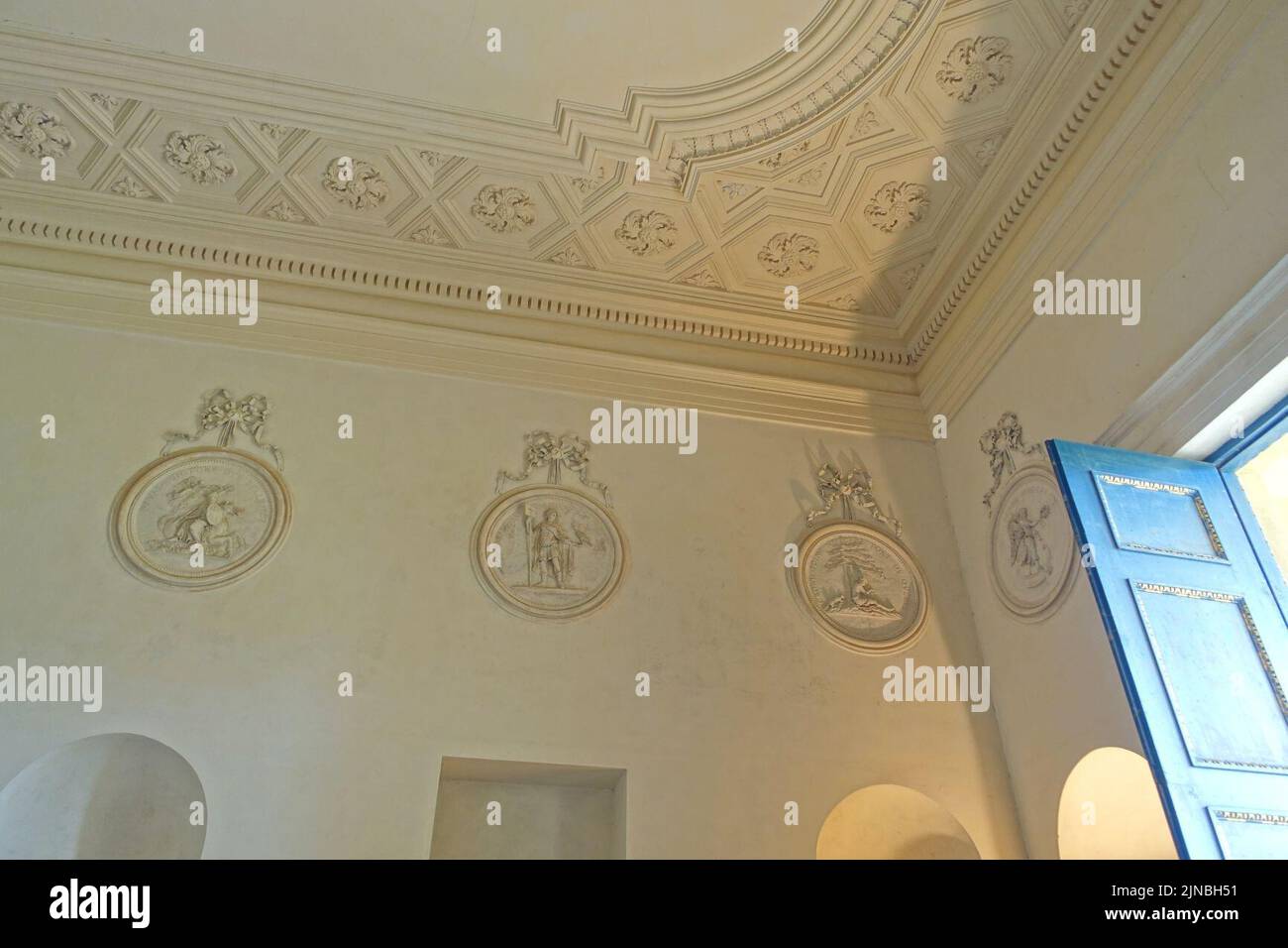 Temple of Concord and Victory, Stowe, interior view - Buckinghamshire ...
