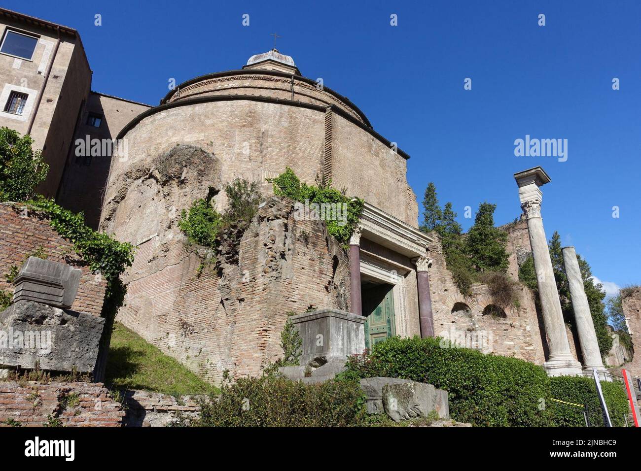 Temple of Romulus - Rome, Italy Stock Photo - Alamy