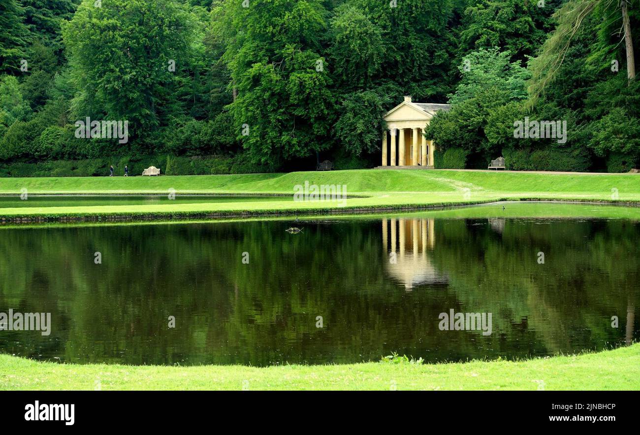 Temple of Piety, Studley Royal Park - North Yorkshire, England Stock ...