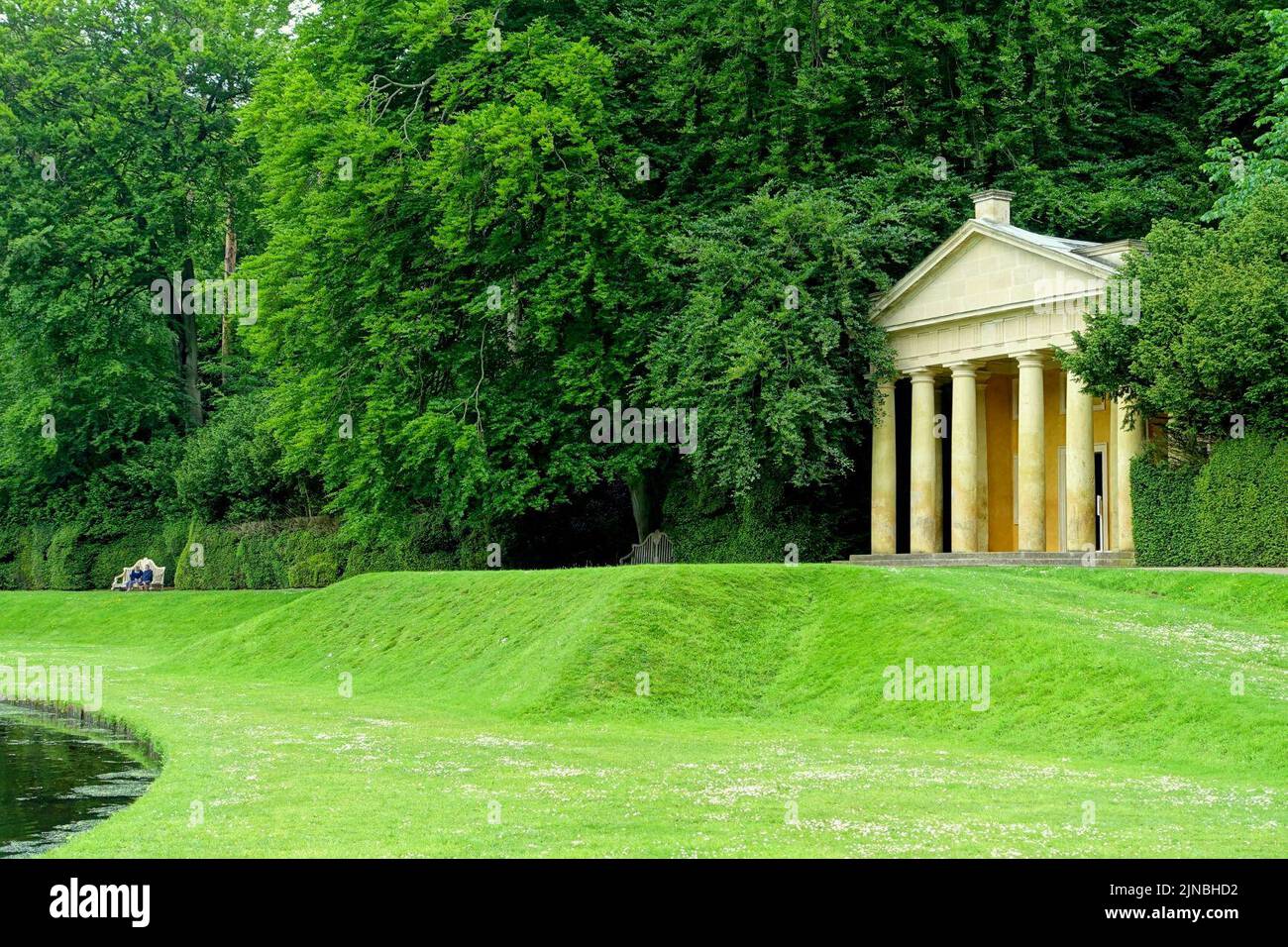 Temple of Piety, Studley Royal Park - North Yorkshire, England Stock ...