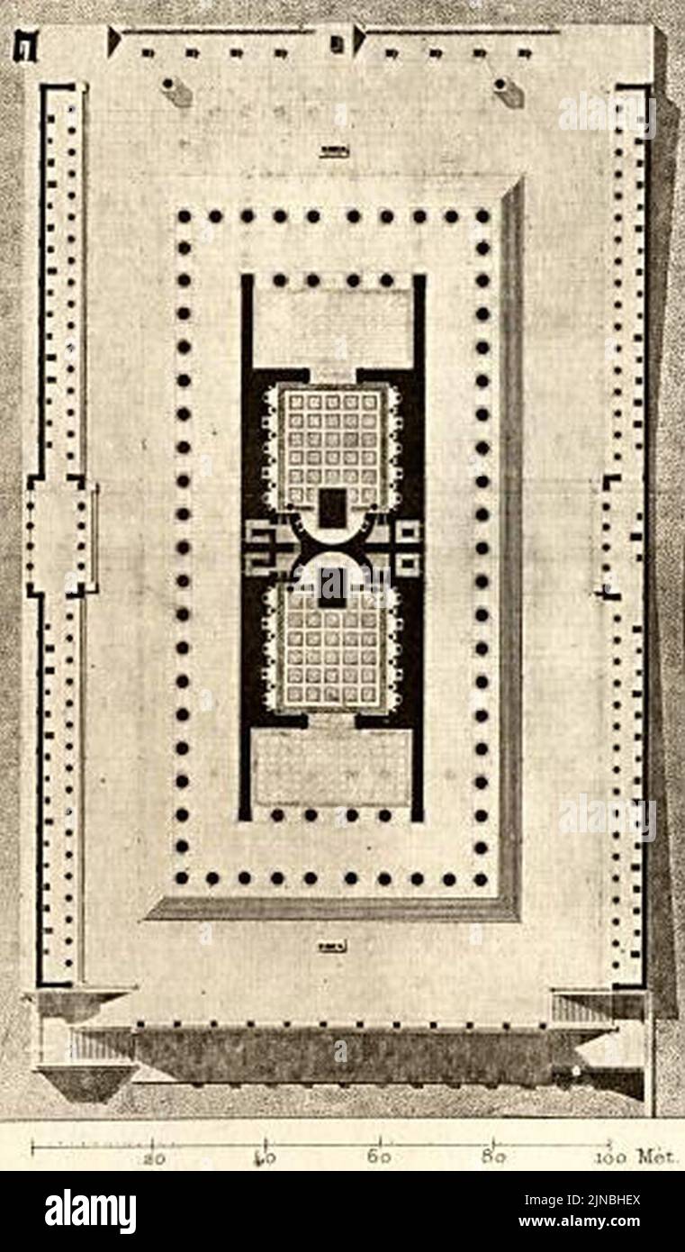 Temple of Venus and Roma - groundplan Stock Photo - Alamy