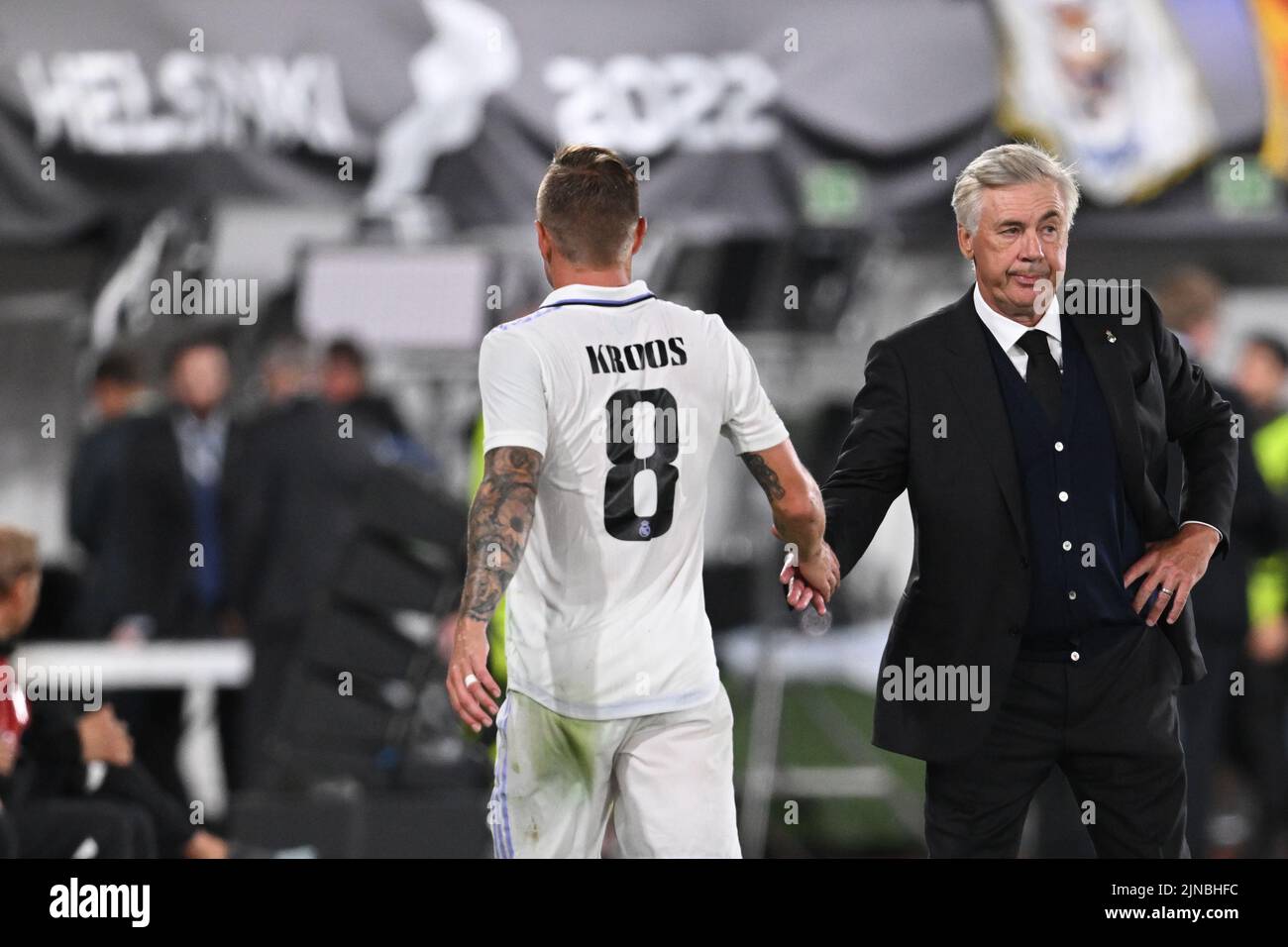 Helsinki, Finland. 10th Aug, 2022. Soccer: UEFA Super Cup, Real Madrid ...