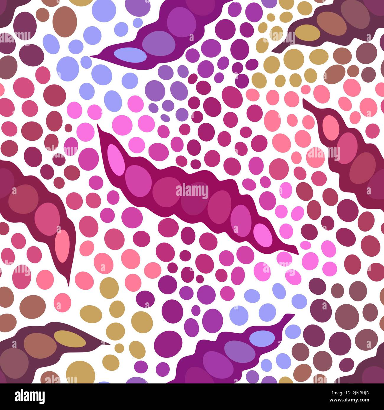 Summer cartoon seamless color beans pattern for notebooks and wrapping ...