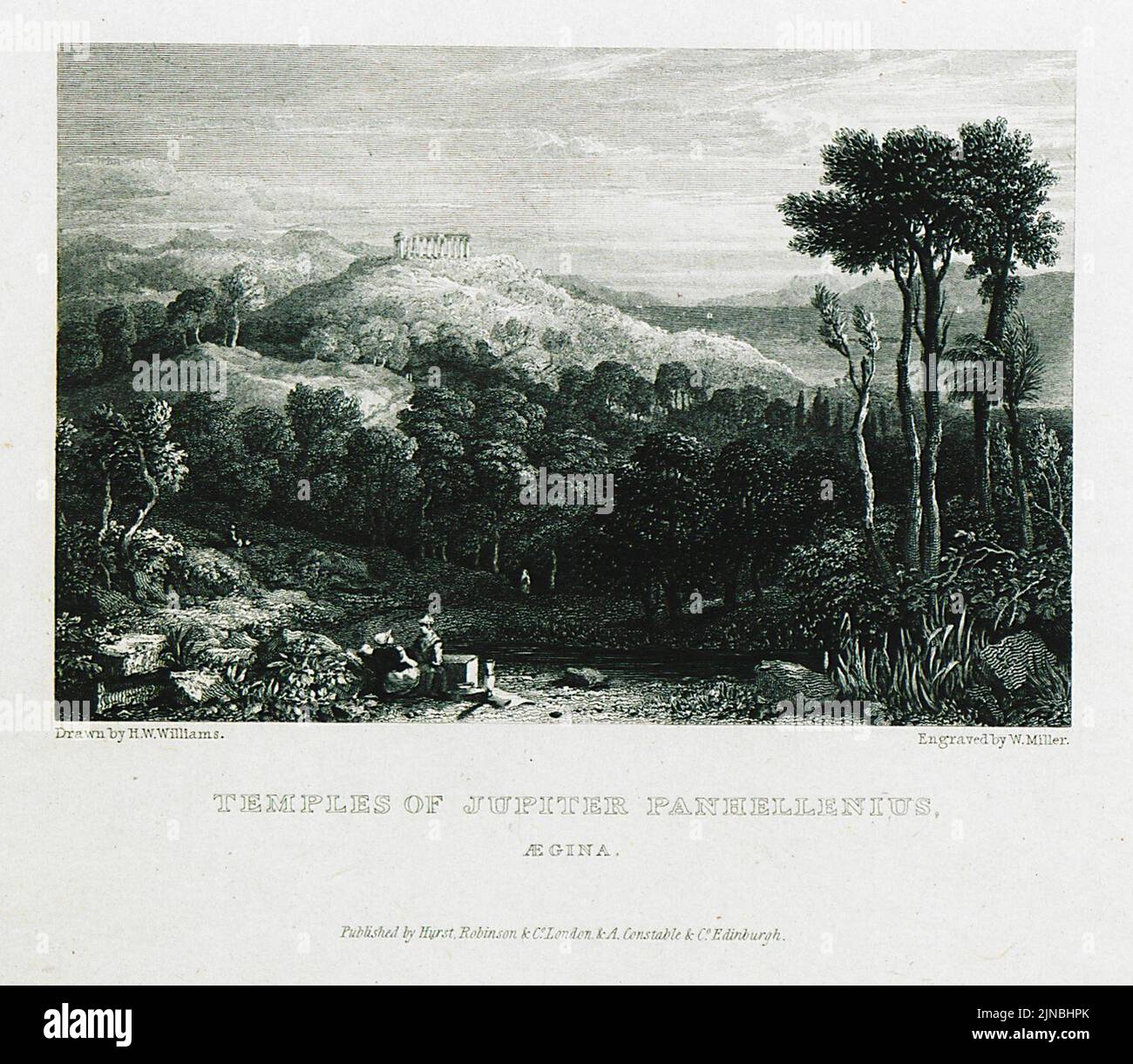 Temples of Jupiter Panhellenius, Aegina - Williams Hugh William - 1829 ...