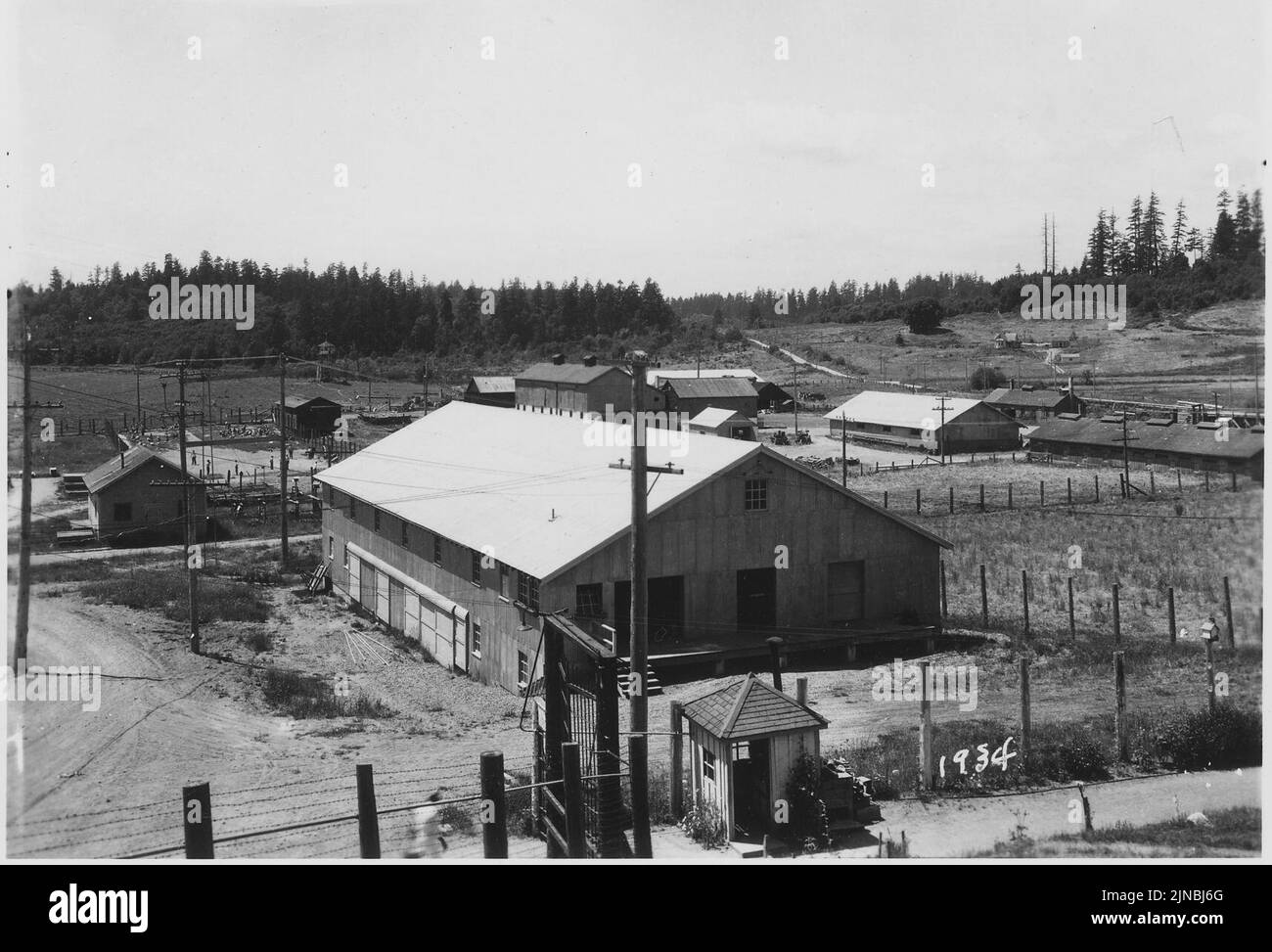 Temporary construction warehouse presently bing remodeled to house the ...