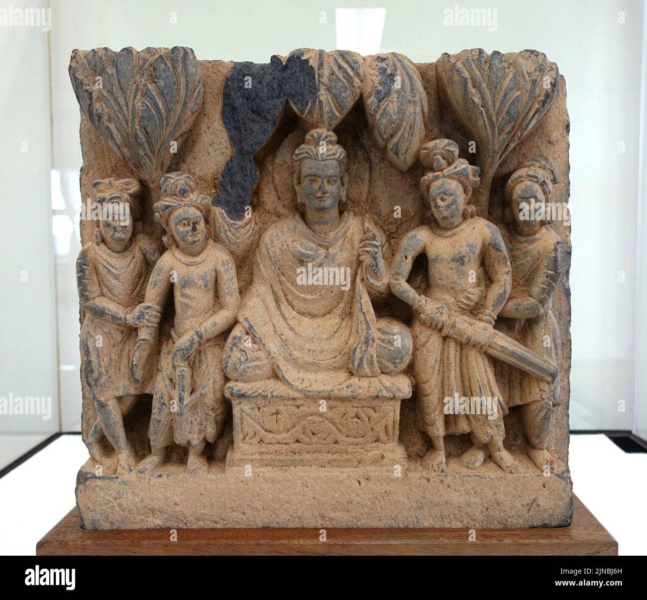 Temptation by Mara and his host, Pakistan, Kushan period, 200s AD ...