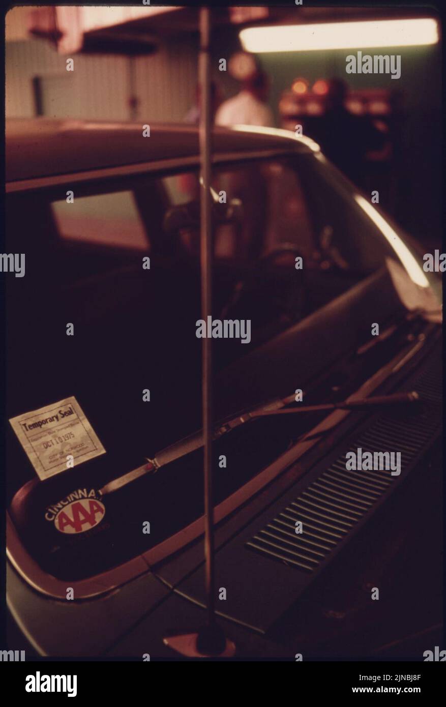 Car inspection sticker hi-res stock photography and images - Alamy