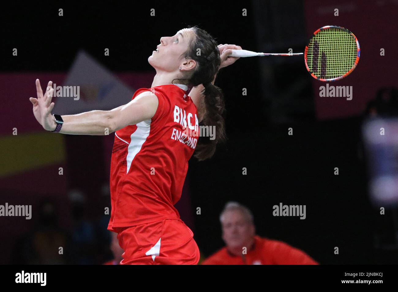 Chloe BIRCH of England in the womens doubles - Semi-Final of the ...