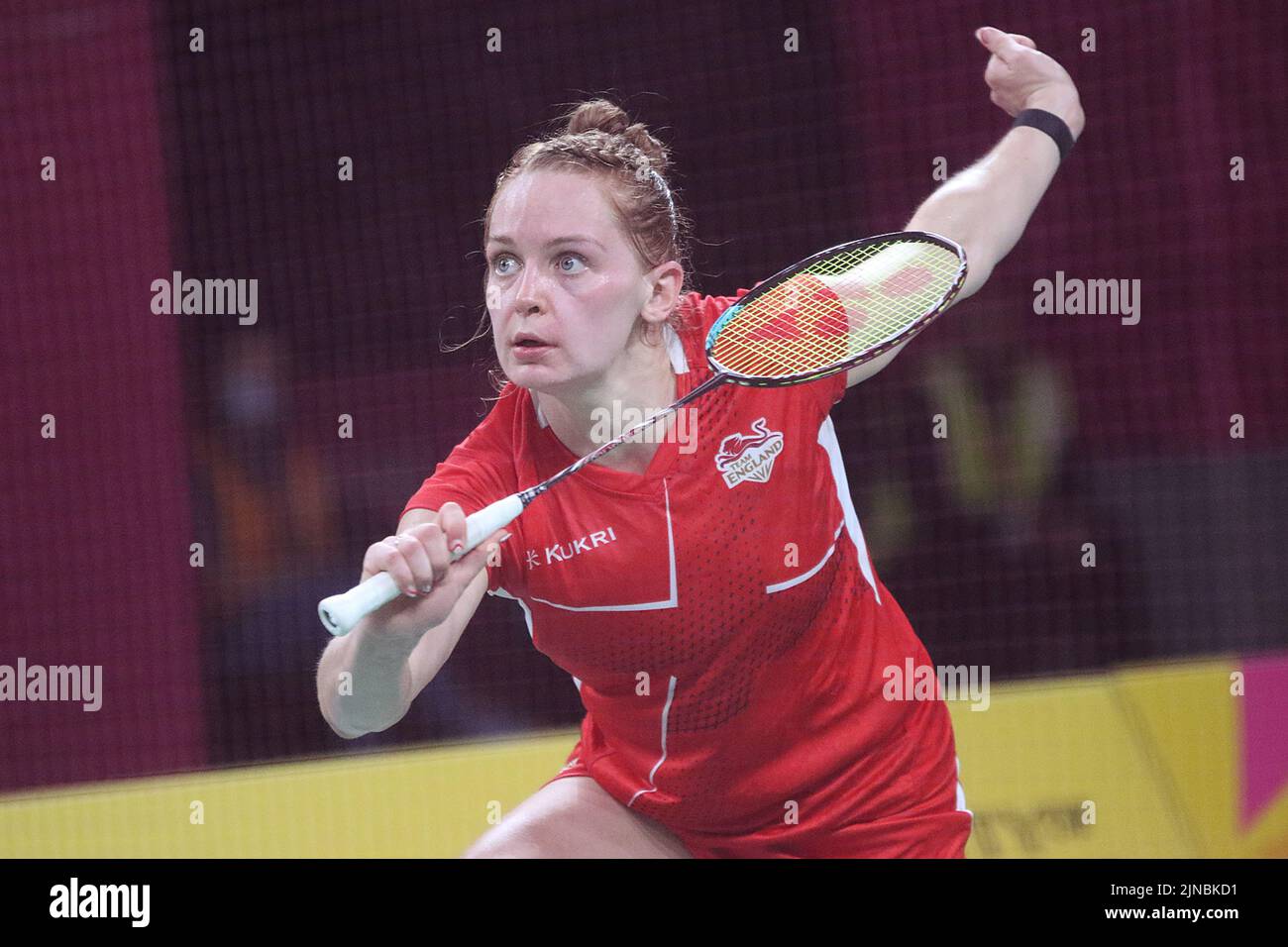 Lauren SMITH of England in the womens doubles - Semi-Final of the ...