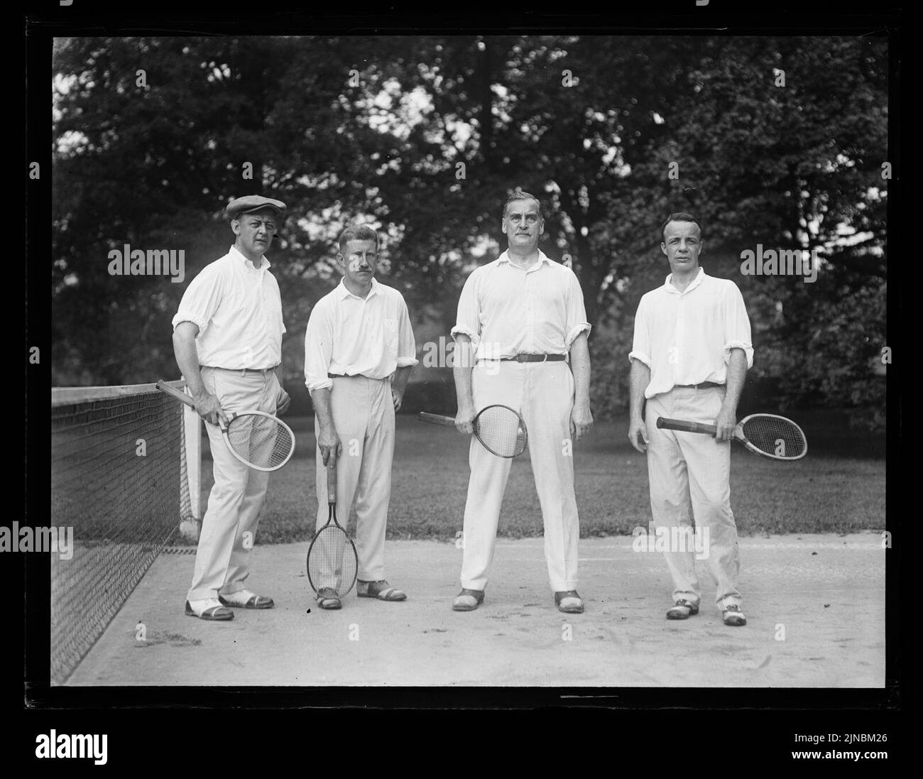 Tennis; Theodore Roosevelt, Jr., right Stock Photo - Alamy