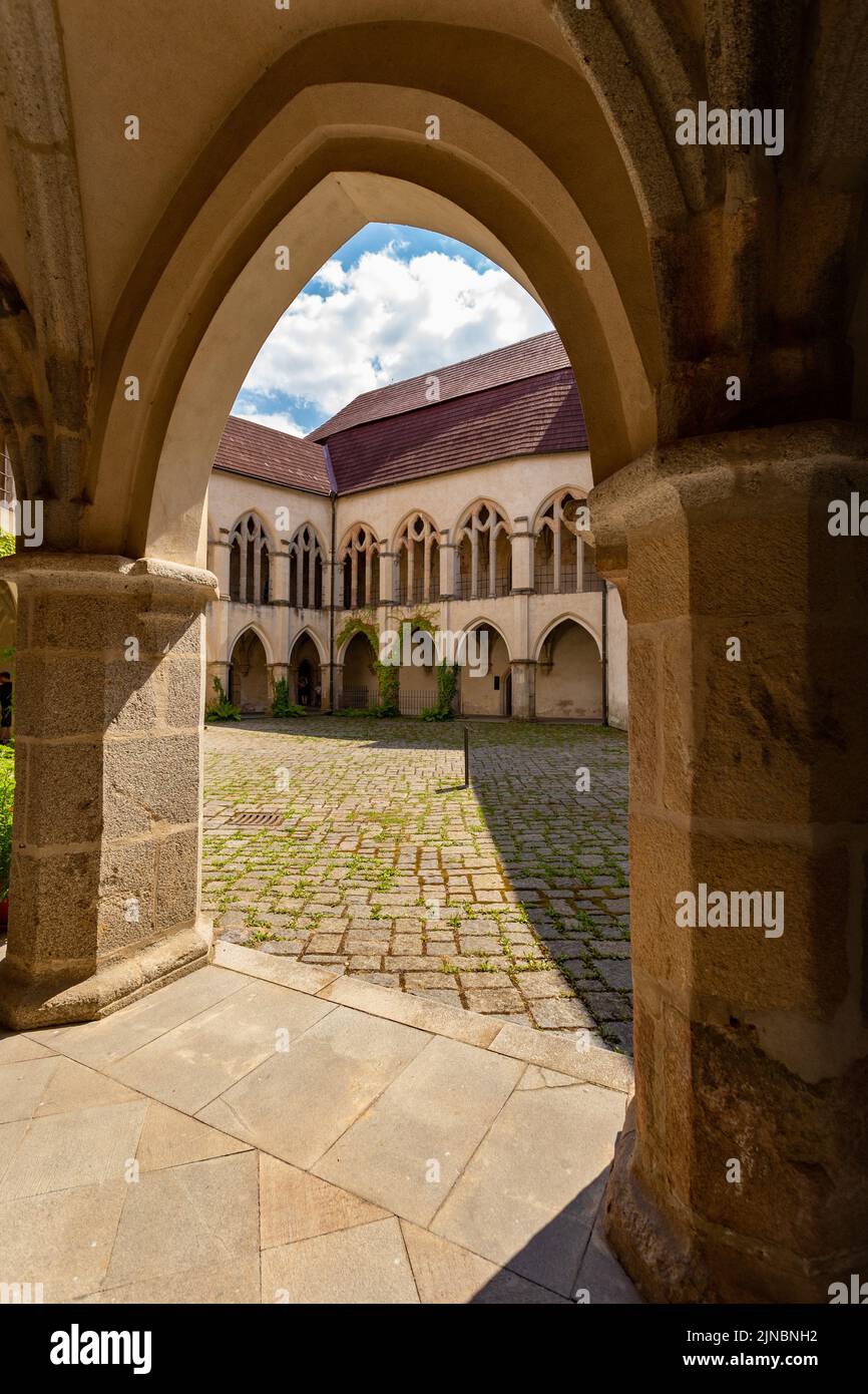 ZVIKOV, CZECH REPUBLIC, 9 AUGUST 2022: Courtyard of Zvikov Castle Stock ...