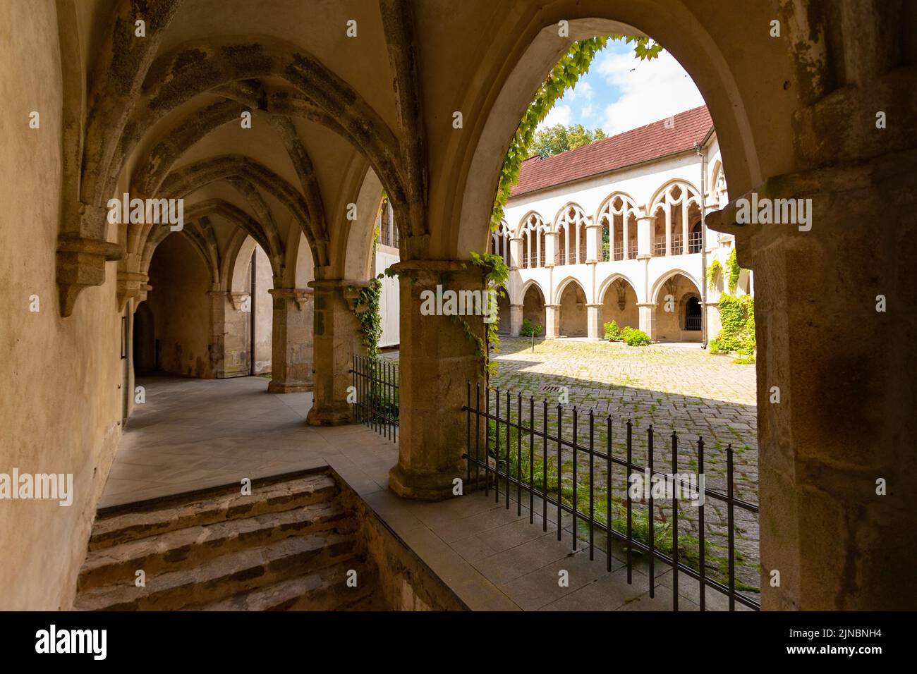 ZVIKOV, CZECH REPUBLIC, 9 AUGUST 2022: Courtyard of Zvikov Castle Stock ...