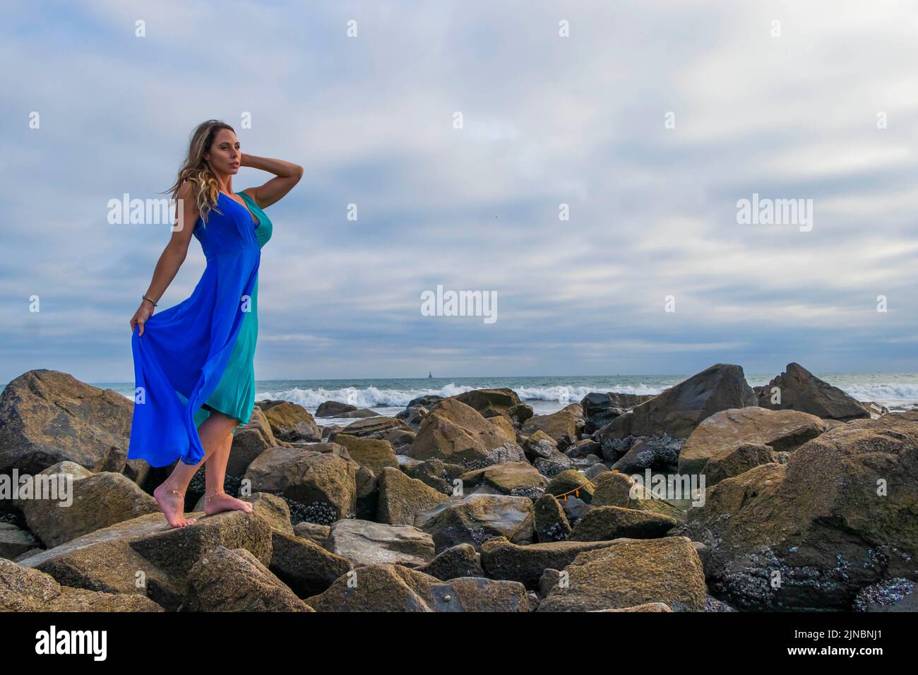 San Diego, California, USA. 6th July, 2019. A beautiful brunette ...