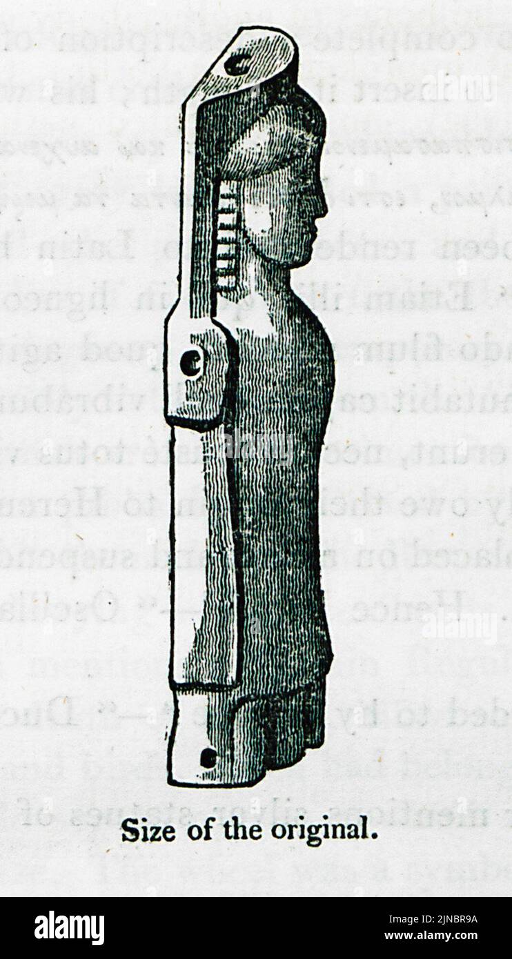 Terra cotta figure, with moveable legs and arms, which were put in ...