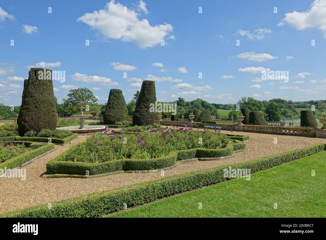 Terrace Gardens - Bowood House - Wiltshire, England Stock Photo - Alamy