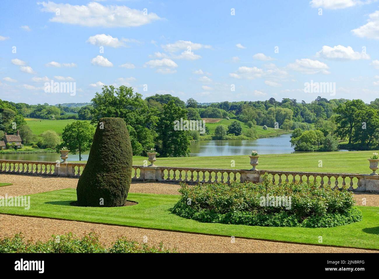 Terrace Gardens - Bowood House - Wiltshire, England Stock Photo - Alamy