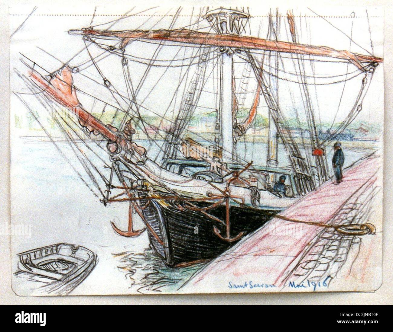 Terre-neuvas St-Servan mai 1916 Stock Photo - Alamy