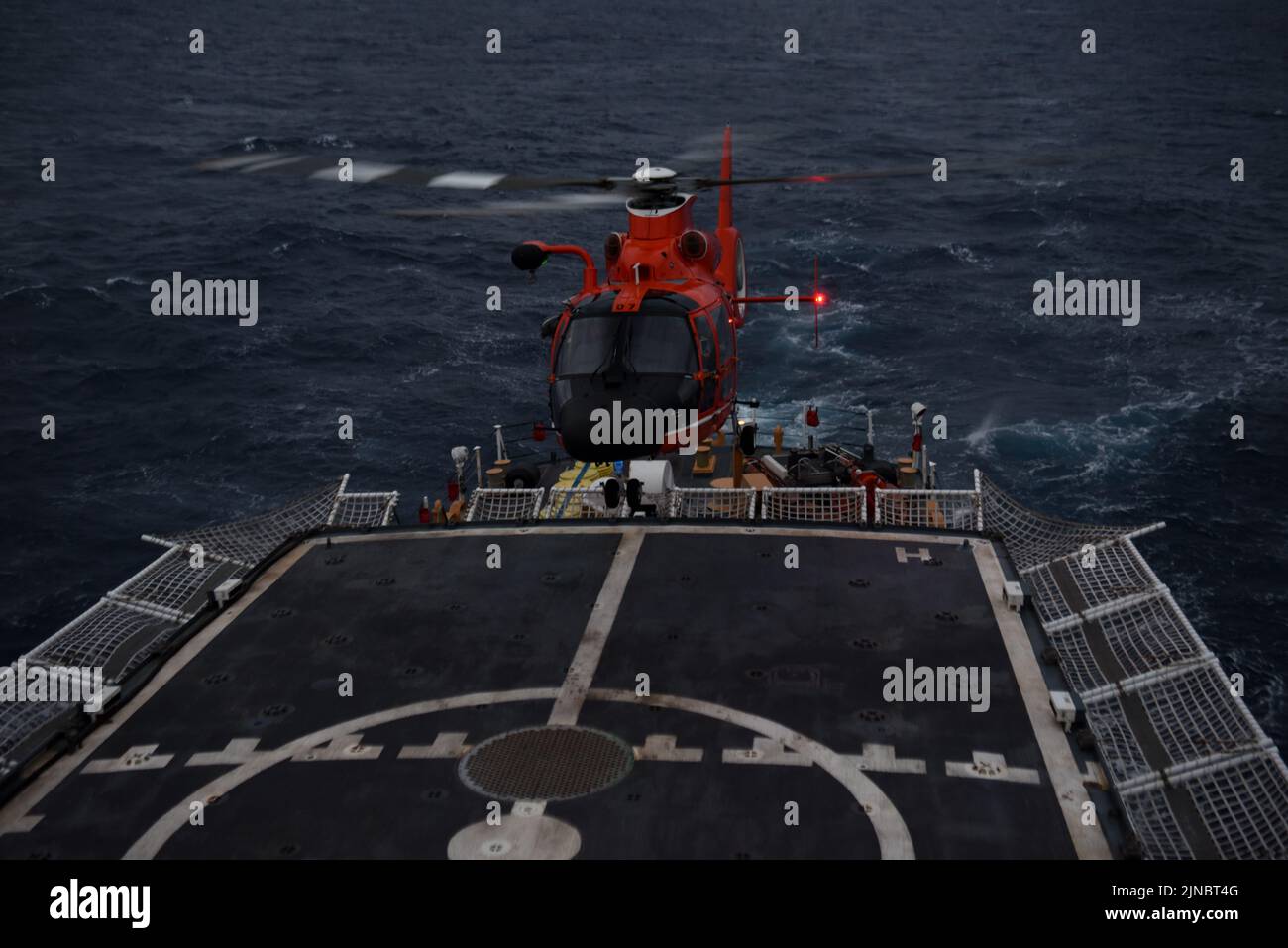 The Coast Guard Air Station Houston MH-65 Dolphin helicopter crew ...