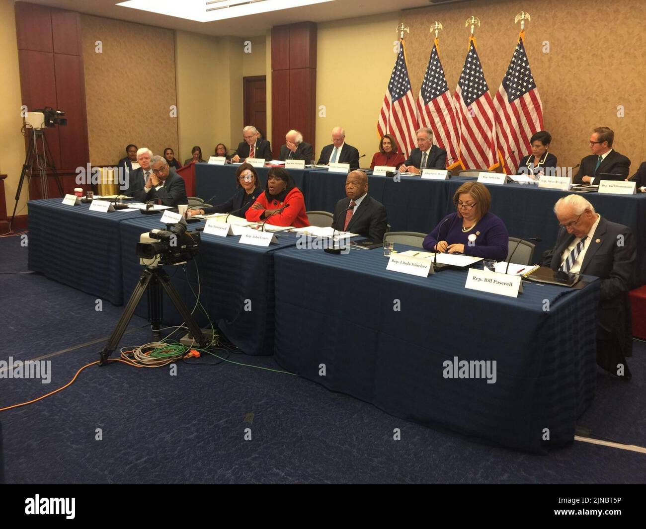 Terri Sewell speaking about the Tax Cuts and Jobs Act of 2017 at a ...
