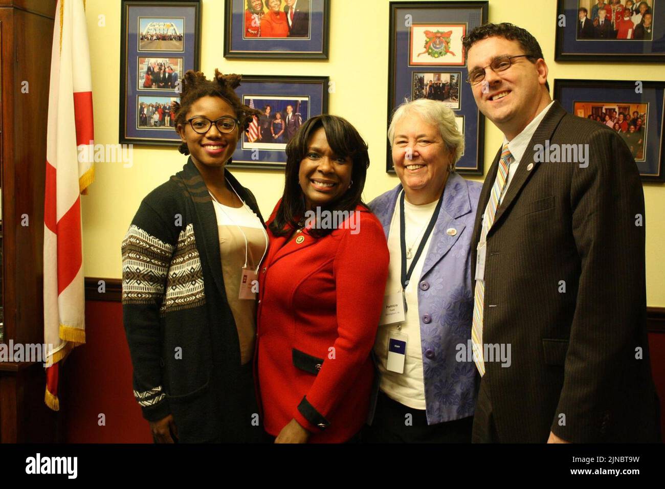 Terri Sewell with Patricia Todd and HRC representatives in 2015 Stock ...