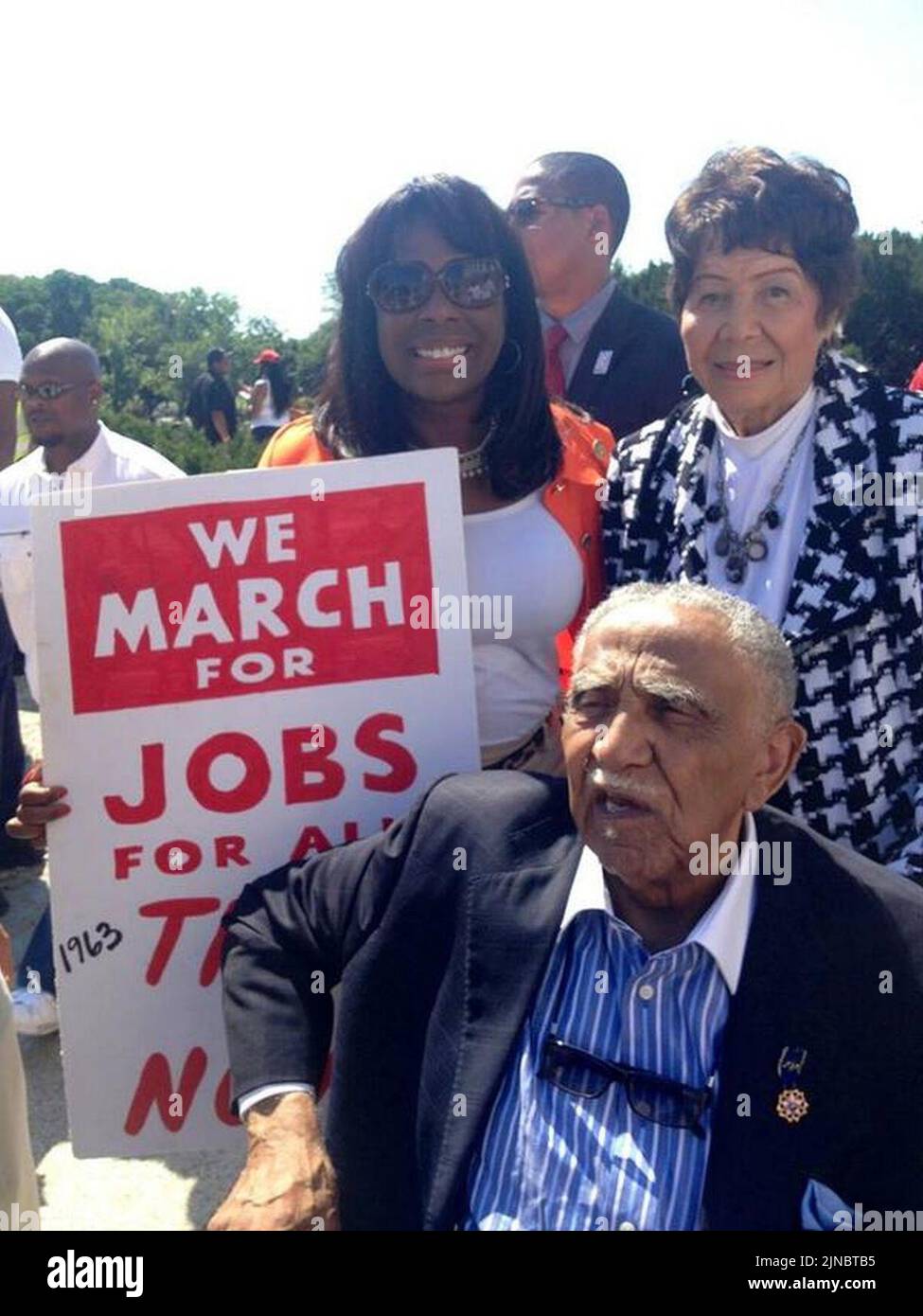 Terri Sewell, Evelyn G. Lowery and Joseph Lowery Stock Photo - Alamy