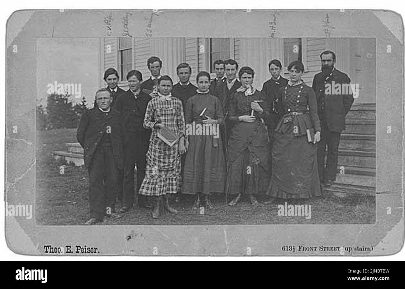Territorial University zoology class group portrait, Seattle, 1883 ...