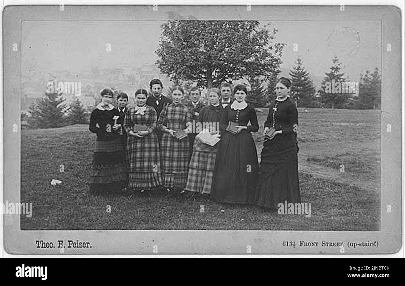 Territorial University Latin grammar class group portrait, Seattle ...