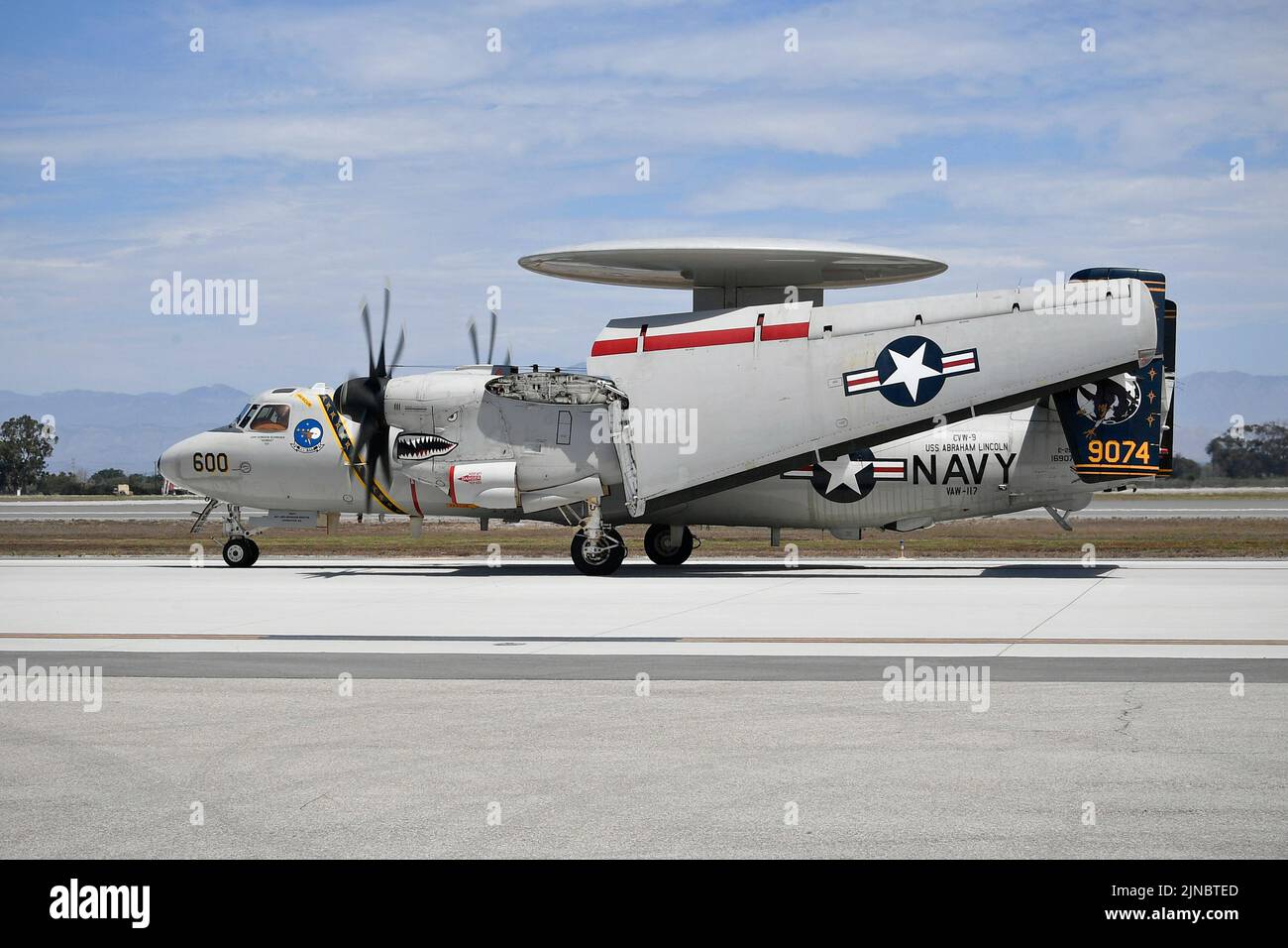 220809-N-AS200-4709 POINT MUGU, Calif. (Aug. 9, 2022) – An E-2D ...