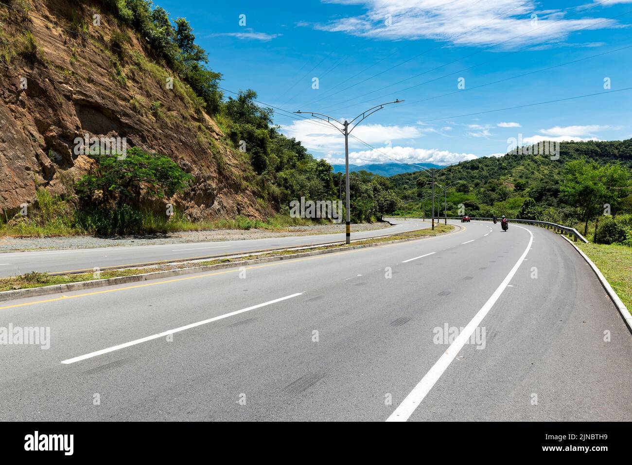 Double carriageway west of the department of Antioquia, Colombia ...