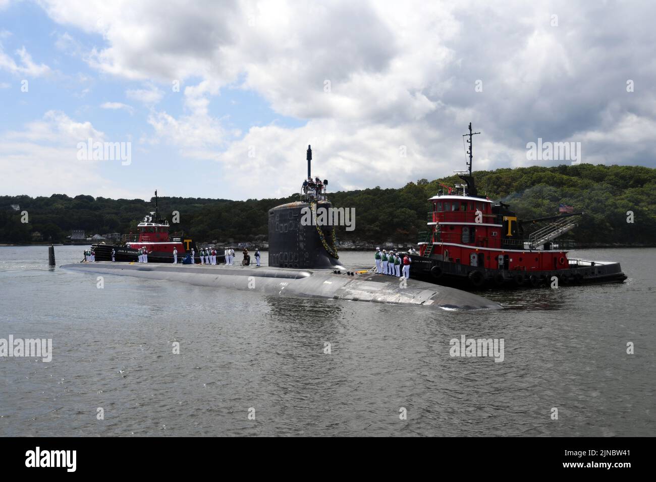 220810-N-GR655-0046 GROTON, Conn. (August 10, 2022) – The USS Indiana ...