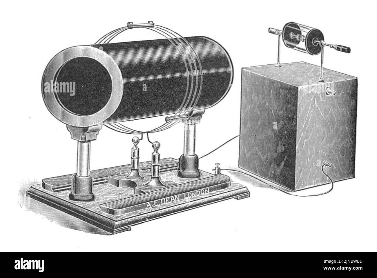 Tesla coil (Rankin Kennedy, Electrical Installations, Vol V, 1903 Stock ...