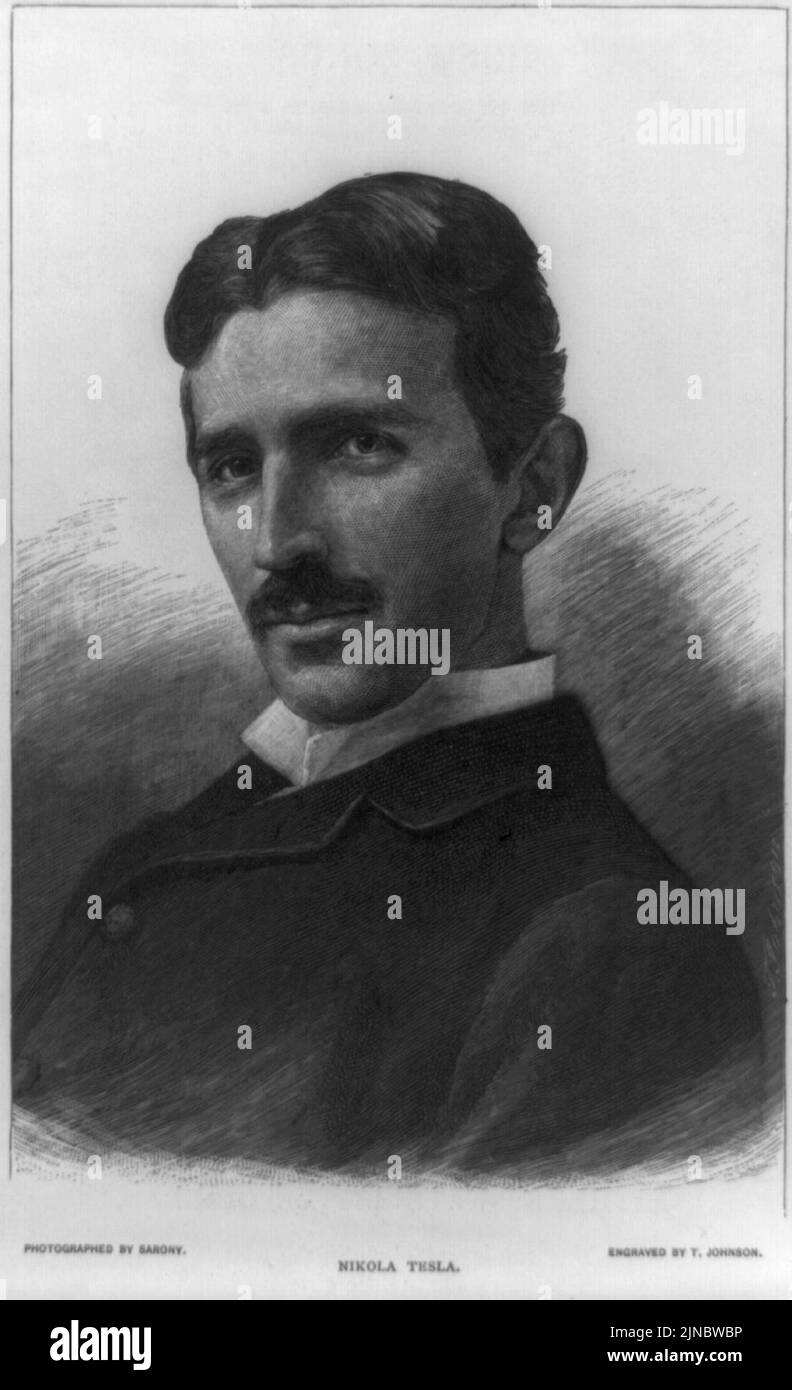 Tesla, Nikola, 1856-1943 Stock Photo - Alamy