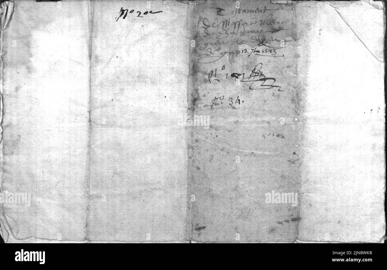 Testament de Pierre de Chaponay, doyen de l'église de Gap, 13 septembre ...