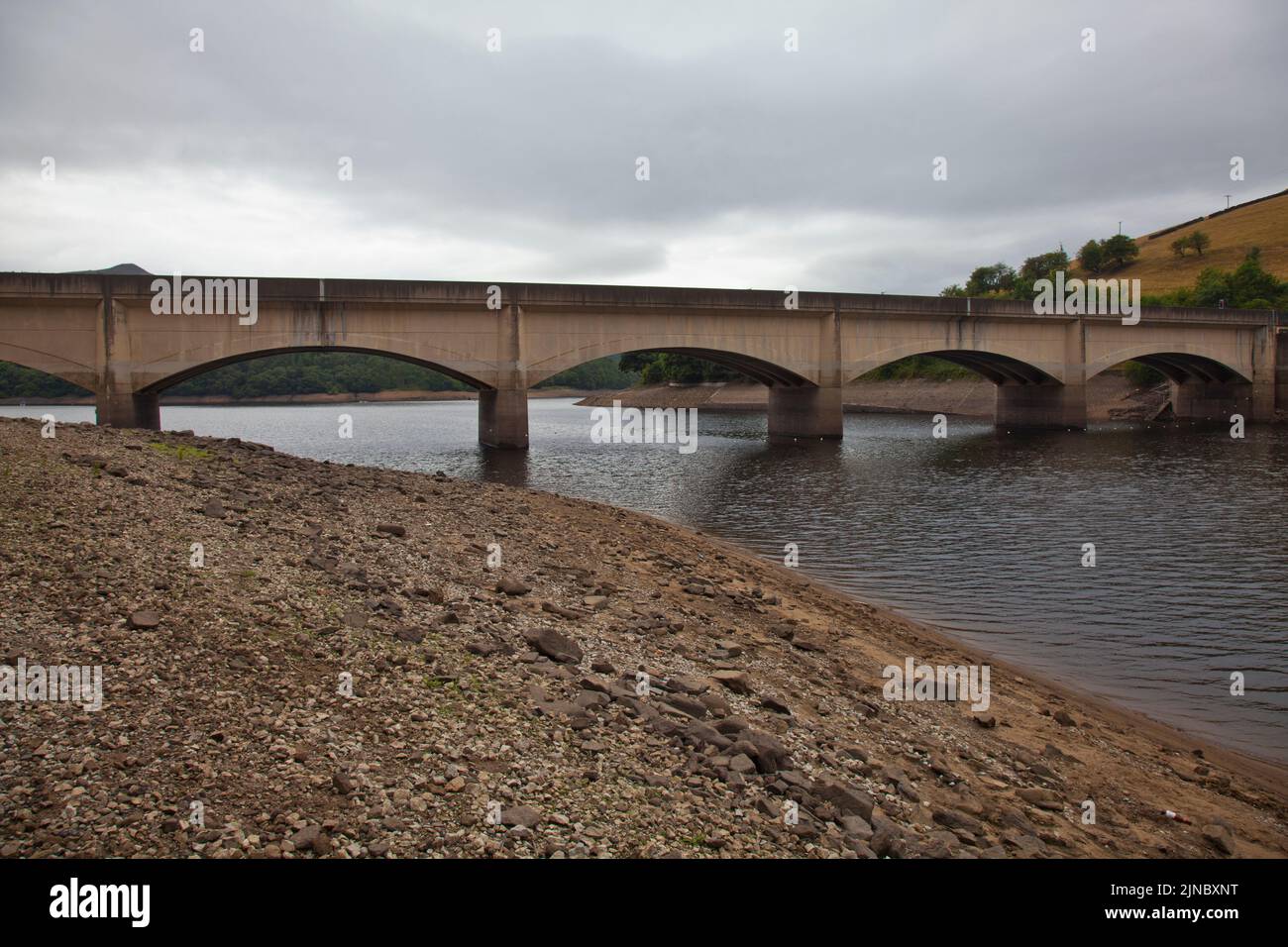 Dry conditions and low level water supplies at Ladybower Reservoir ...