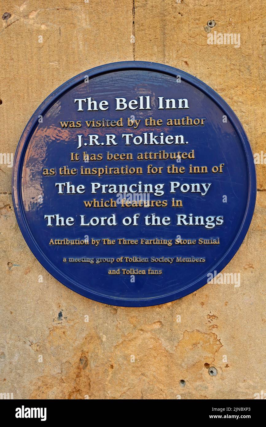 The Bell Inn, JRR Tolkien link ,Moreton-in-Marsh, Evenlode Valley ...