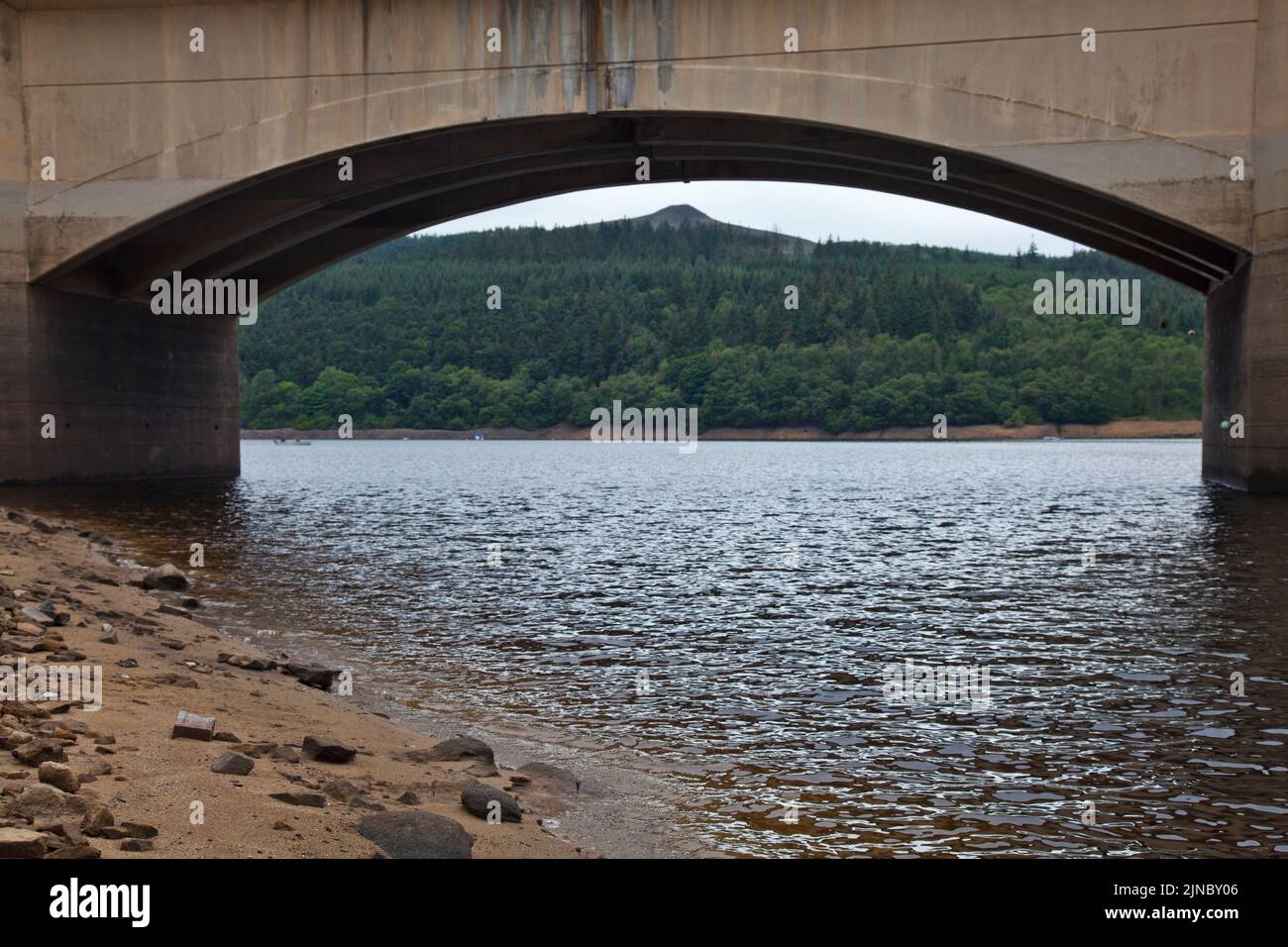 Dry conditions and low level water supplies at Ladybower Reservoir ...
