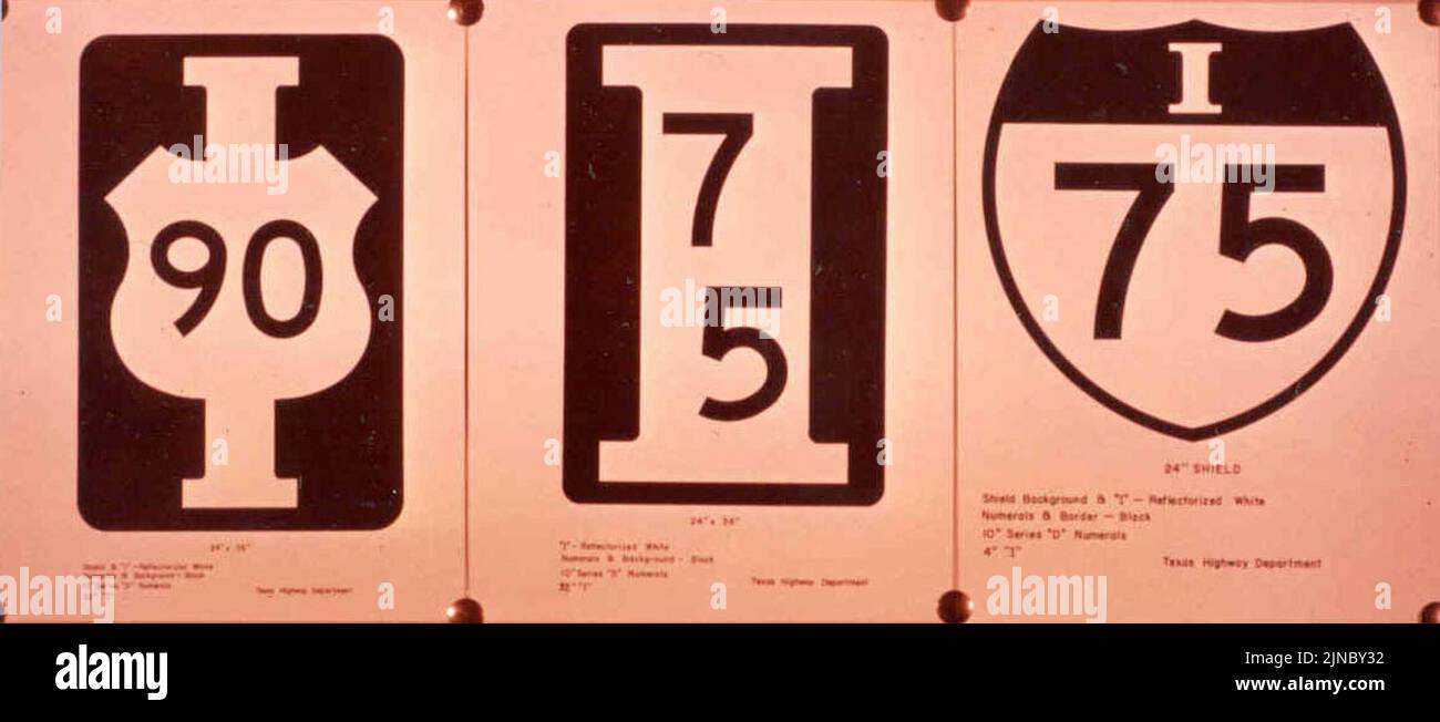 Interstate shield hi-res stock photography and images - Alamy