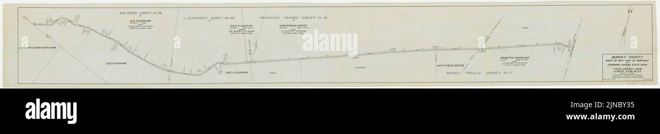 Texas Park Road 4 CCC Map 1 edit Stock Photo - Alamy