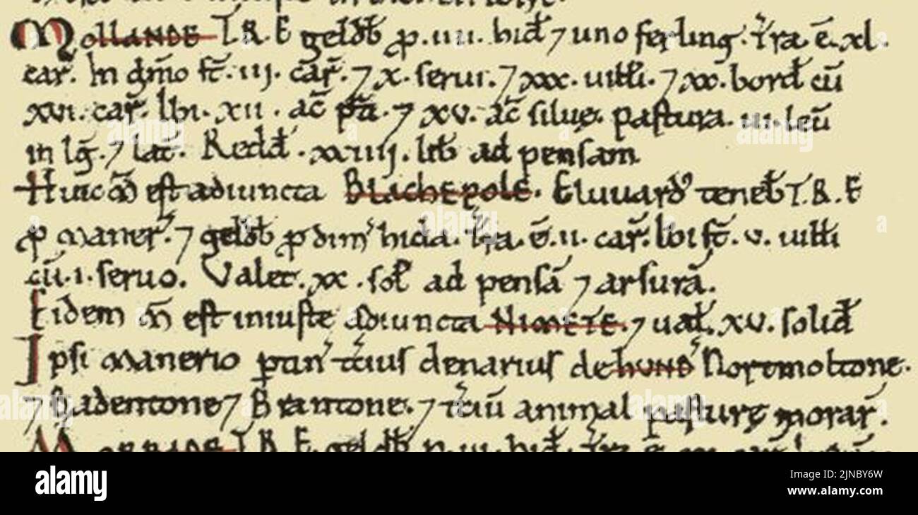 Domesday book reference hi-res stock photography and images - Alamy