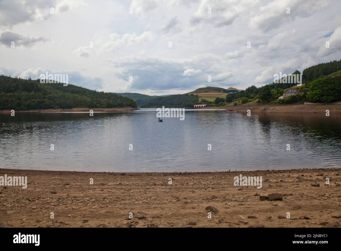 Dry conditions and low level water supplies at Ladybower Reservoir ...