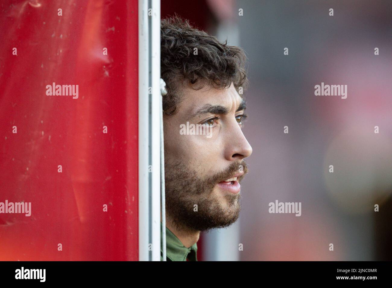 Matt Crooks #25 of Middlesbrough watches the pre match warm up Stock ...