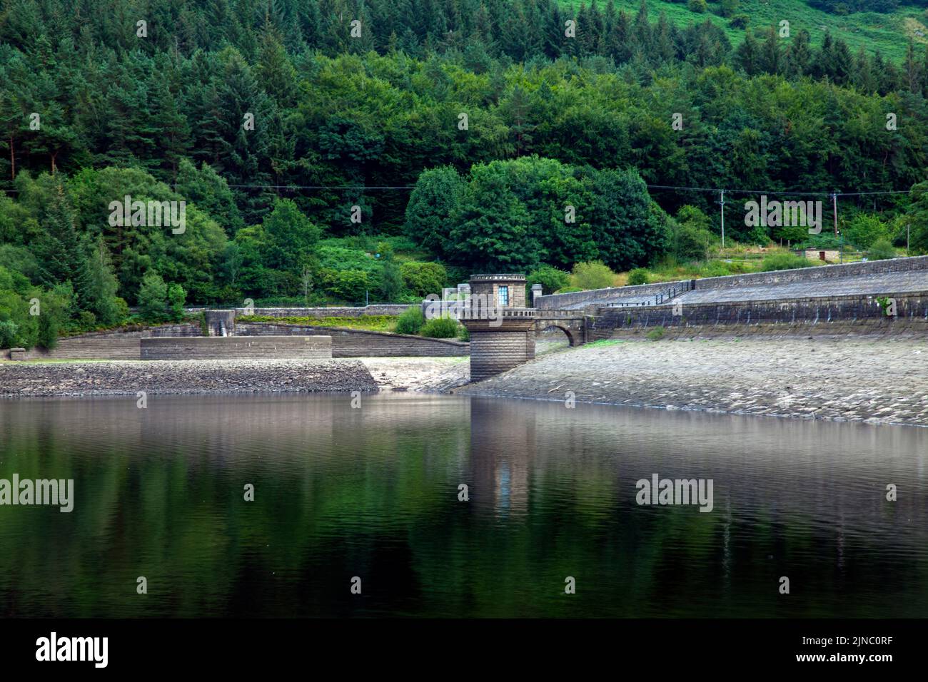 Dry conditions and low level water supplies at Ladybower Reservoir ...