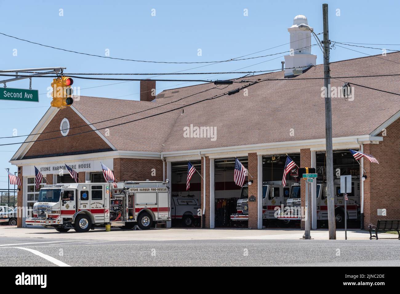 Stone Harbor, New Jersey: June 6, 2022- Stone Harbor Volunteer Fire ...