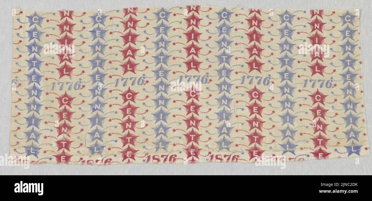 Textile (USA), 1876 Stock Photo - Alamy